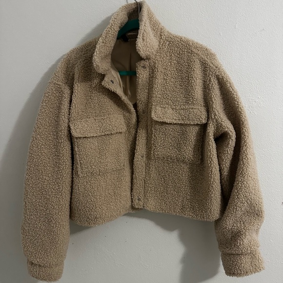 Divided | Jackets & Coats | Teddy Cropped Jacket | Poshmark